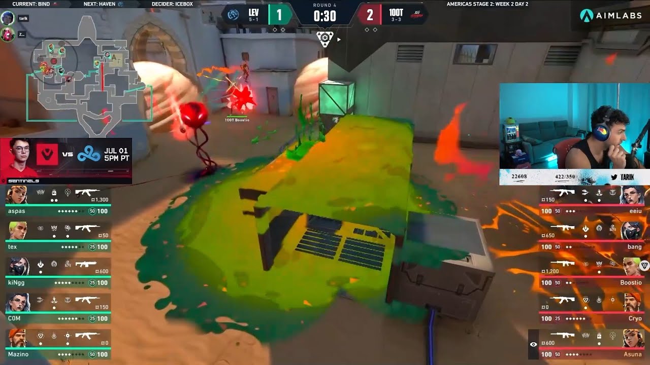 LEV Aspas Massive 3k Against 100Thieves | VCT VALORANT Stage 2 Americas ...