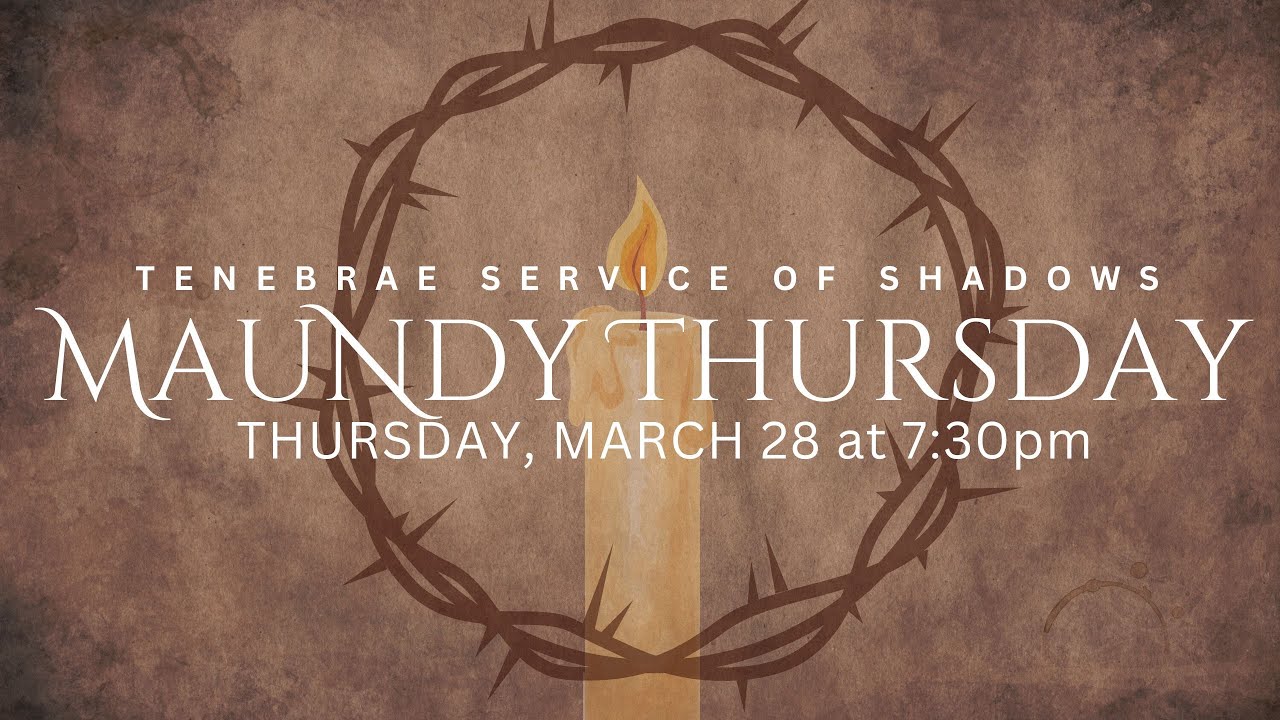 First Church March 28 Maundy Thursday Service & Communion - YouTube