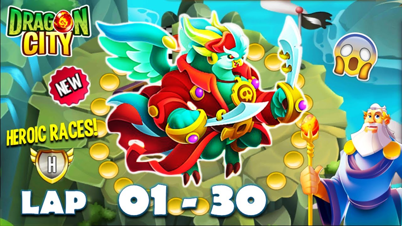 Dragon City: High Seven Dragon | Heroic Race LAP 1 - 30 COMPLETED 😱 ...