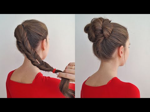 HOW TO:VOLUMINOUS BUN TUTORIAL. MEDIUM-LONG HAIR