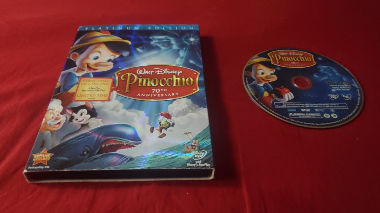 Opening to Pinocchio: 70th Anniversary Platinum Edition 2009 DVD (Disc ...