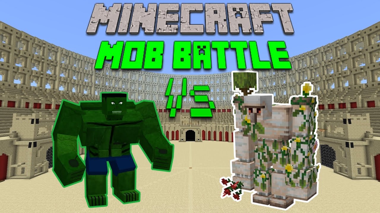 The Hulk Vs Mutant Iron Golem - Minecraft Mob Battle - YouTube