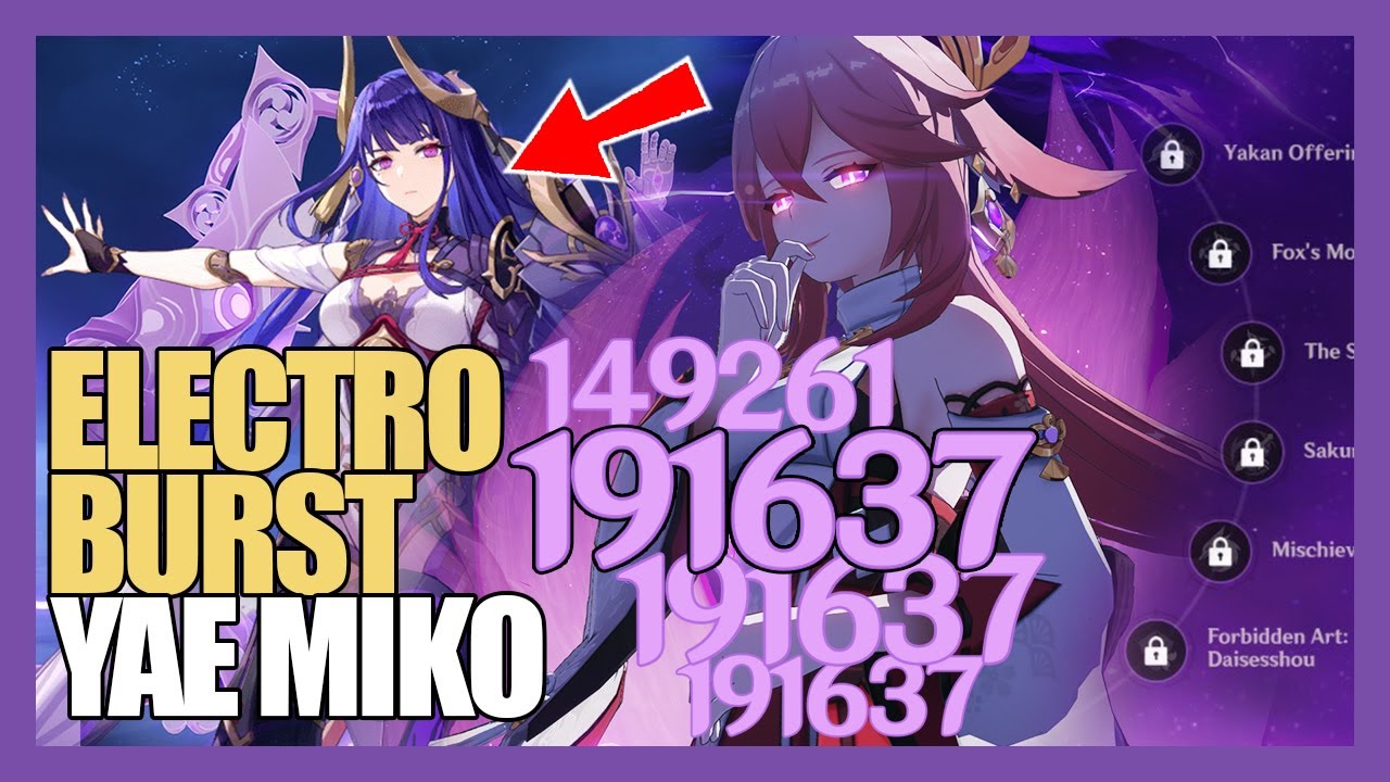 I MADE C0 YAE MIKO BURST 191637 DAMAGE PER HIT vs RAIDEN PUPPET (No ...