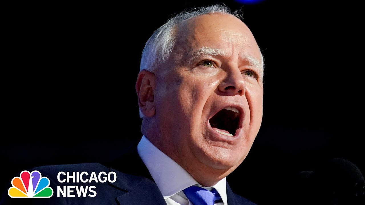 FULL SPEECH: Tim Walz delivers moving 'pep talk' speech at DNC - YouTube