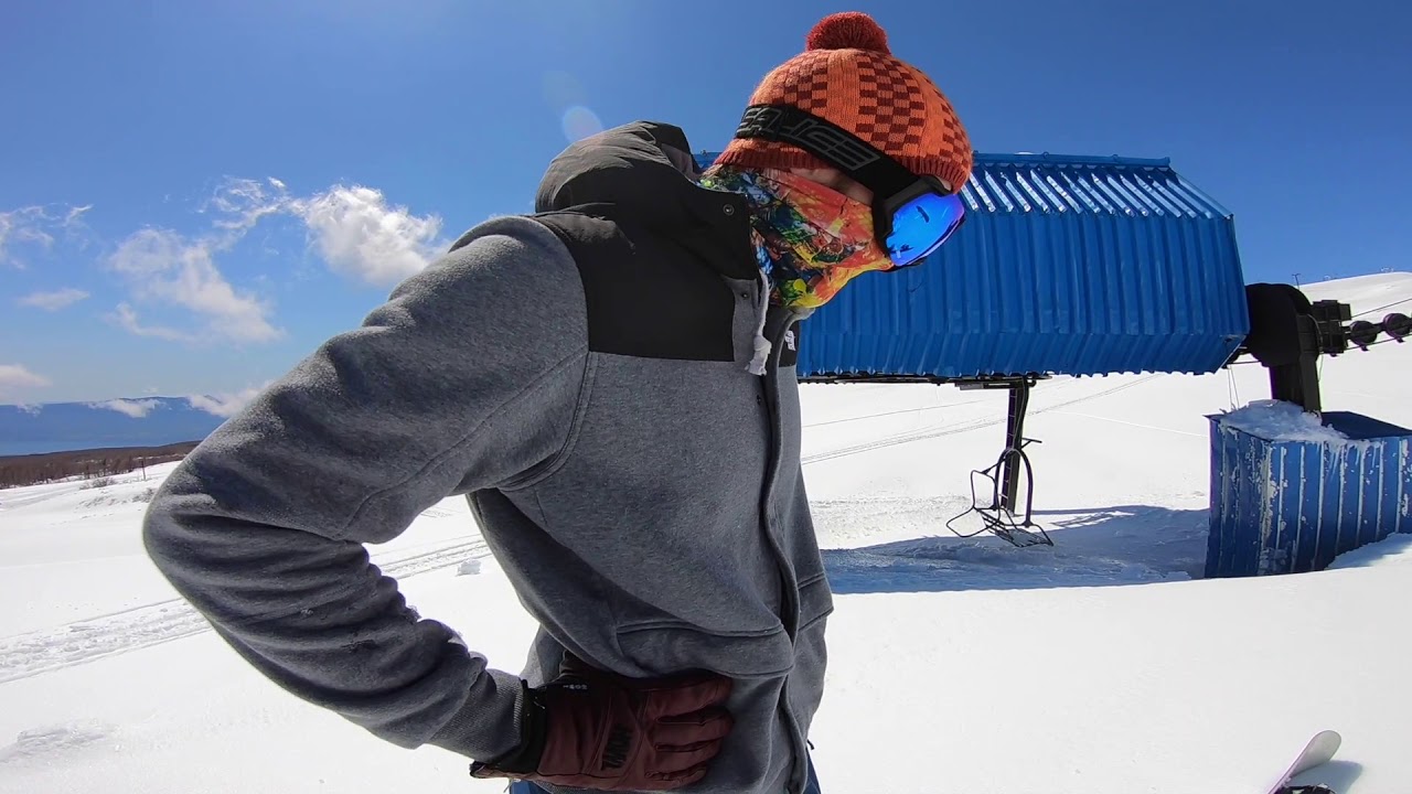 SNOWBOARDING ON AN ACTIVE VOLCANO!!! - YouTube