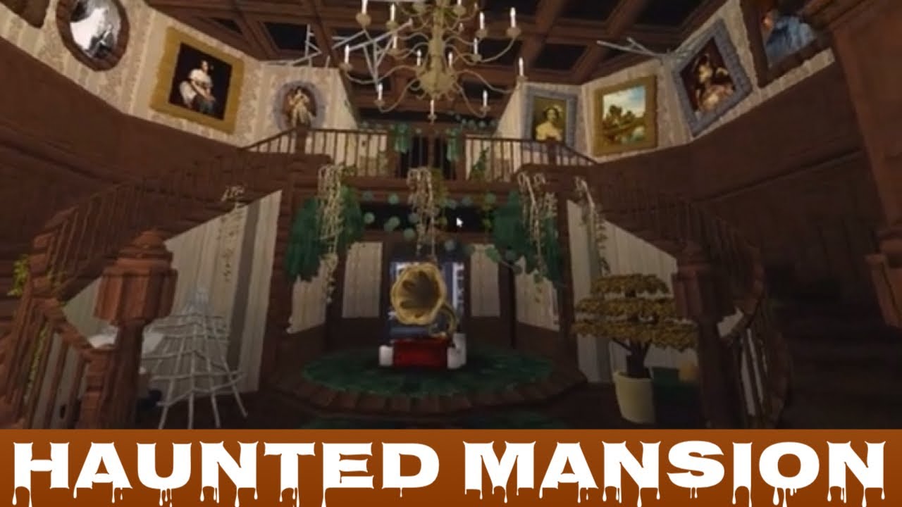 Halloween and Fall House Build - Bloxburg - Haunted Mansion - YouTube