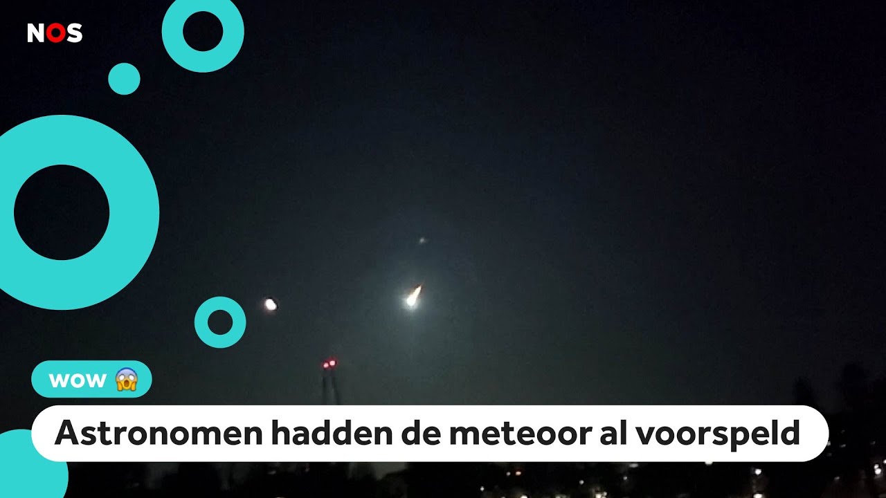 Meteoor komt afspraak na en verlicht de lucht - YouTube