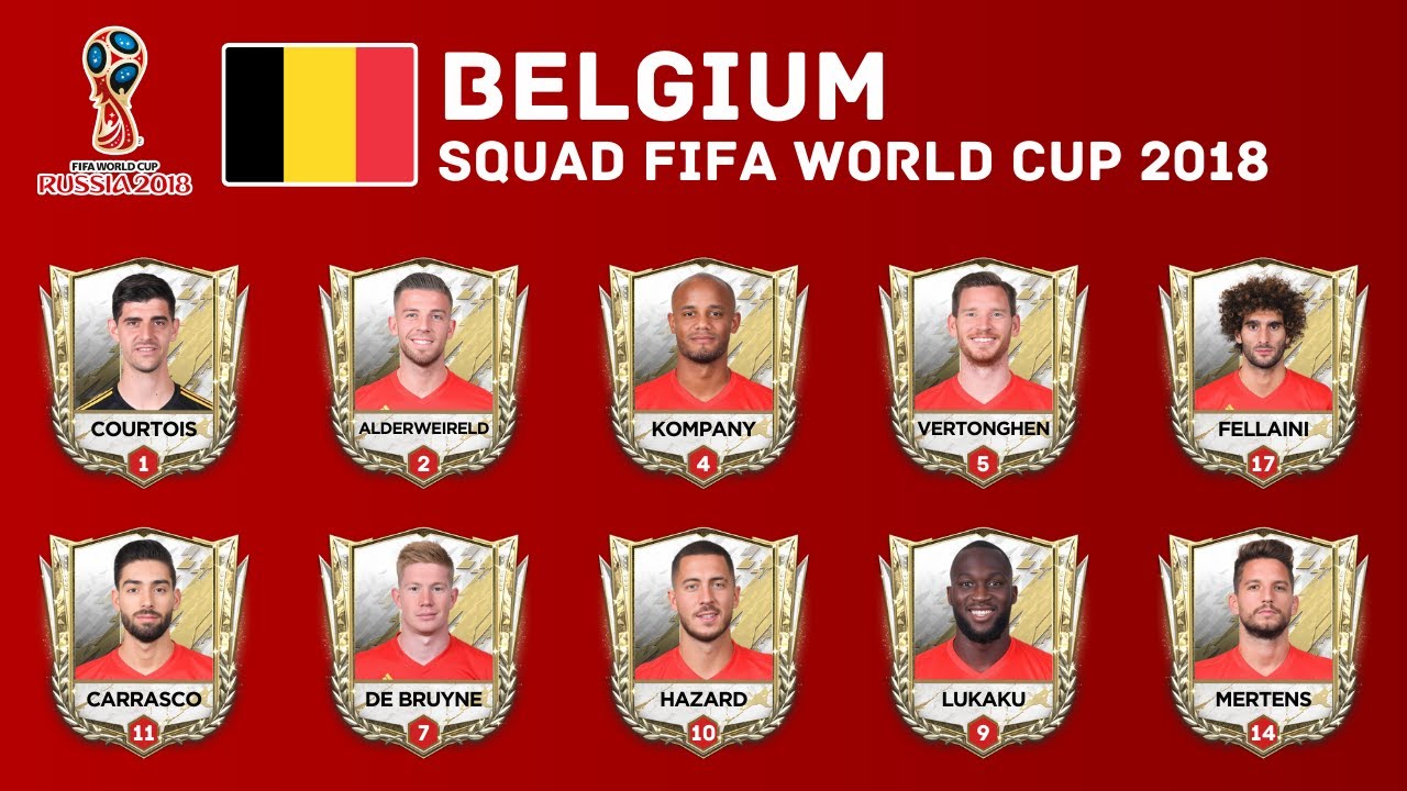 BELGIUM Squad - 2018 FIFA WORLD CUP | Belgium's 2018 World Cup Squad ...