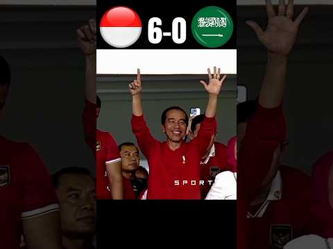 Indonesia VS Arab Saudi🔥 World Cup Qualifiers Round 4 Imajinary #short#indonesia#football