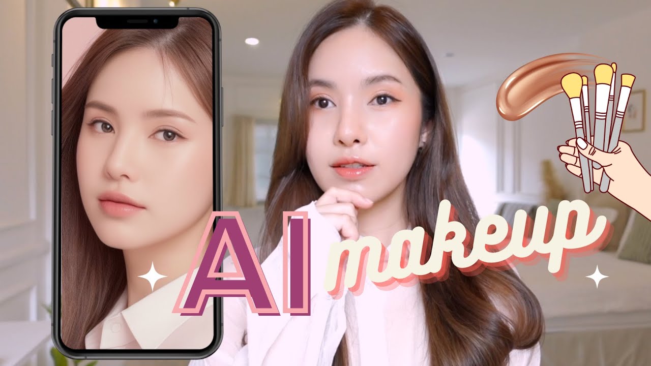 AI makeup แต่งหน้าตามAIตัวเอง เกาหลีเกาใจ ละมุนสุด | mininuiizz - YouTube
