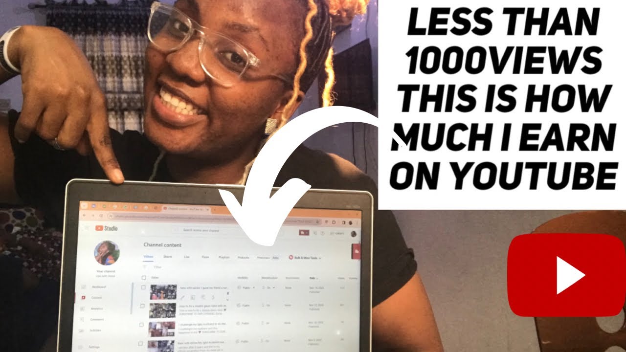 HOW MUCH YOUTUBE PAYS FOR LESS THEN 1000 VIEWS VIDEOS | 200 ...