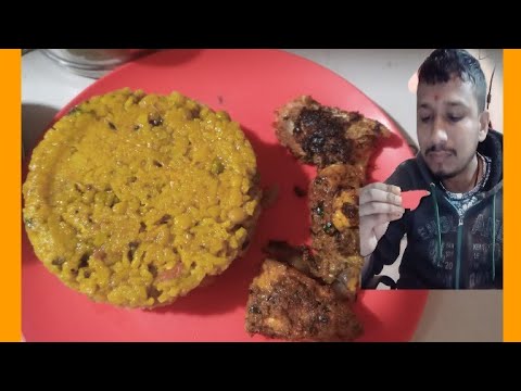 Desi eating Fish🐟 latpat and khichadi... - YouTube