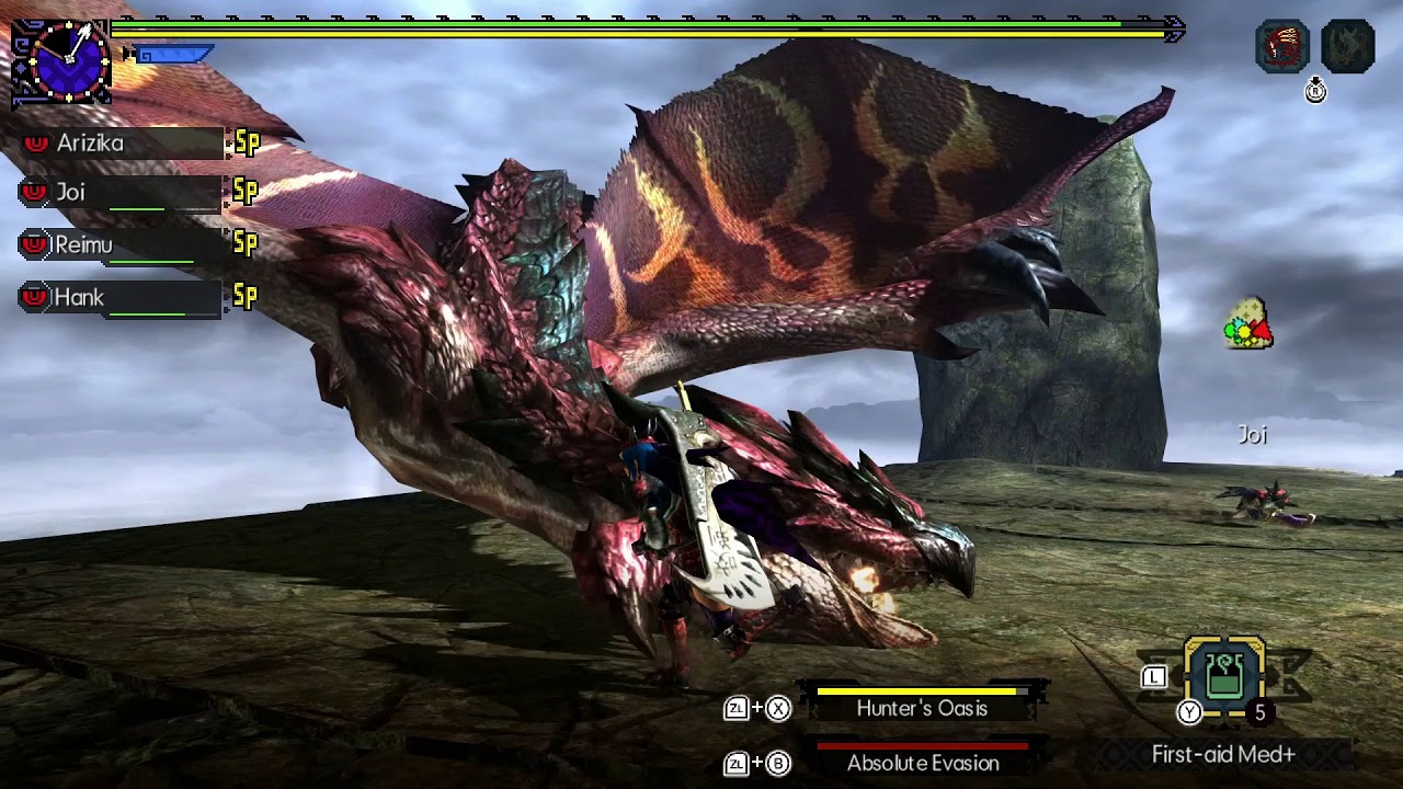 Monster Hunter Generations Ultimate Dreadking Rathalos Fight - YouTube