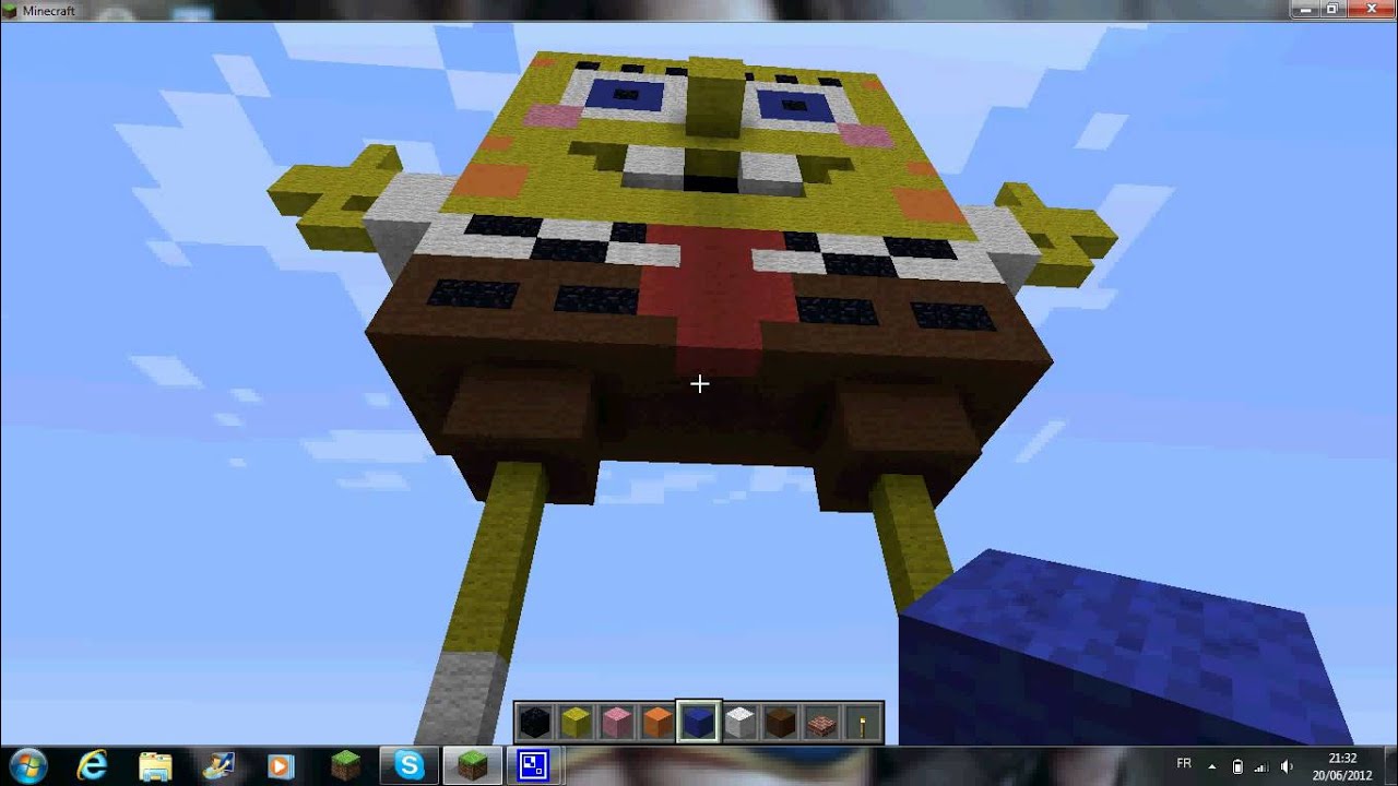 minecraft bob l'eponge - YouTube
