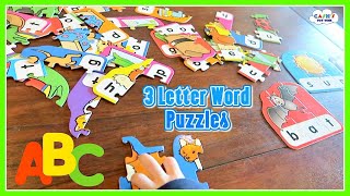 Toys & Games Word Puzzle Preschoolers Learning Kit Three Letter Words ...