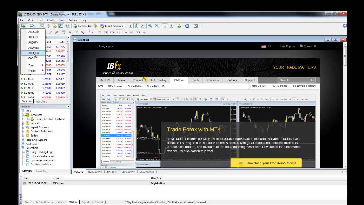 Download and Install MetaTrader 4 - YouTube