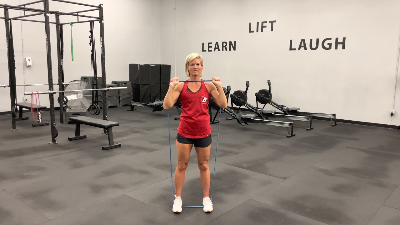 Banded Overhead Press - YouTube