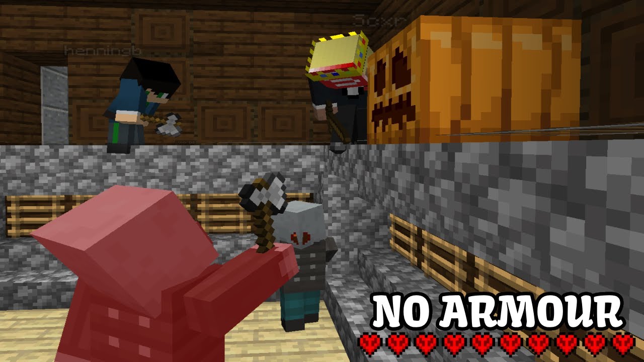 Hardcore Minecraft, BUT WITHOUT ARMOUR!! - YouTube