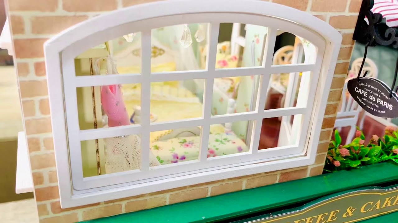 DIY Miniature Tour of Paris Café & Cake Shop - YouTube