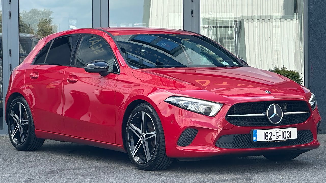 Mercedes, A180, 5 Door, Automatic, 2018. Red. - YouTube
