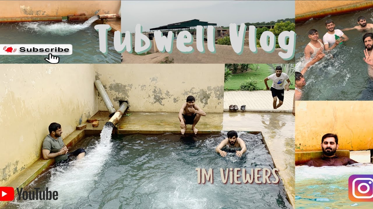 tubewell party vlog 2023 | tubewell in village | tubwell masti vlog ...