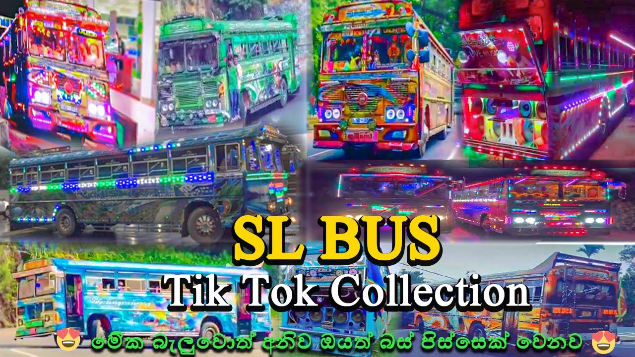 SL BUS TIKTOK COLLECTION / sri lankan bus / dam rajina Koombiyo Luxury ...