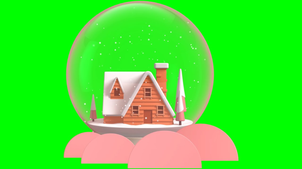 Christmas Snowball Animated Video Green Screen Free To Use | Christmas ...