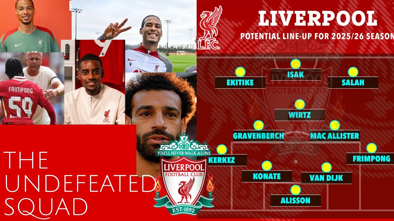 LIVERPOOL’S 2025/26 FIRST TEAM LINEUP REVEALED – FANS CAN’T BELIEVE ...