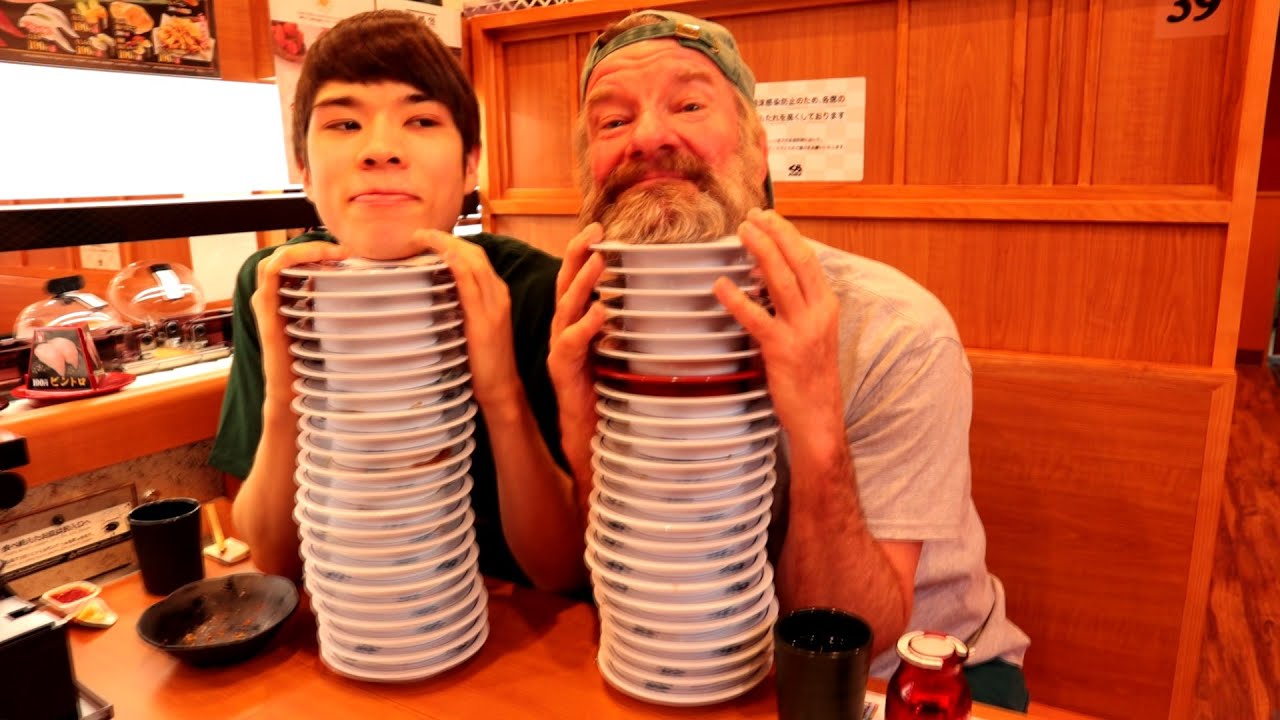 Sushi in Japan vs. Sushi USA - (Kura Zushi Chain Restaurant) - Eric ...