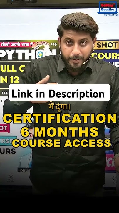 Free Live Python Course by Vikas Singh | Hindi | Urdu | Python Tutorial - YouTube