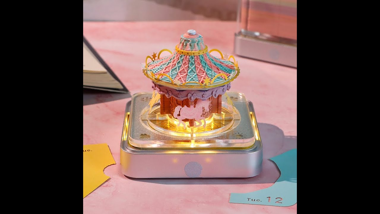 Romatic Carousel 3D Memo Pad 2025 Calendar Gift Items Desk Decoration ...