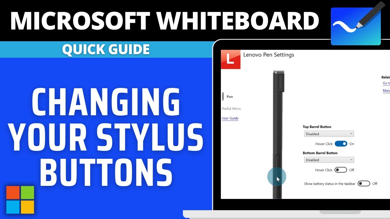 How To Change The Buttons On Your Stylus - YouTube