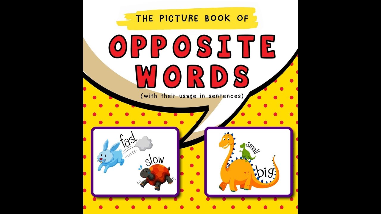 Opposite Words Book | Antonyms | TLM | Class 1-8 | Rachana Srivastava ...