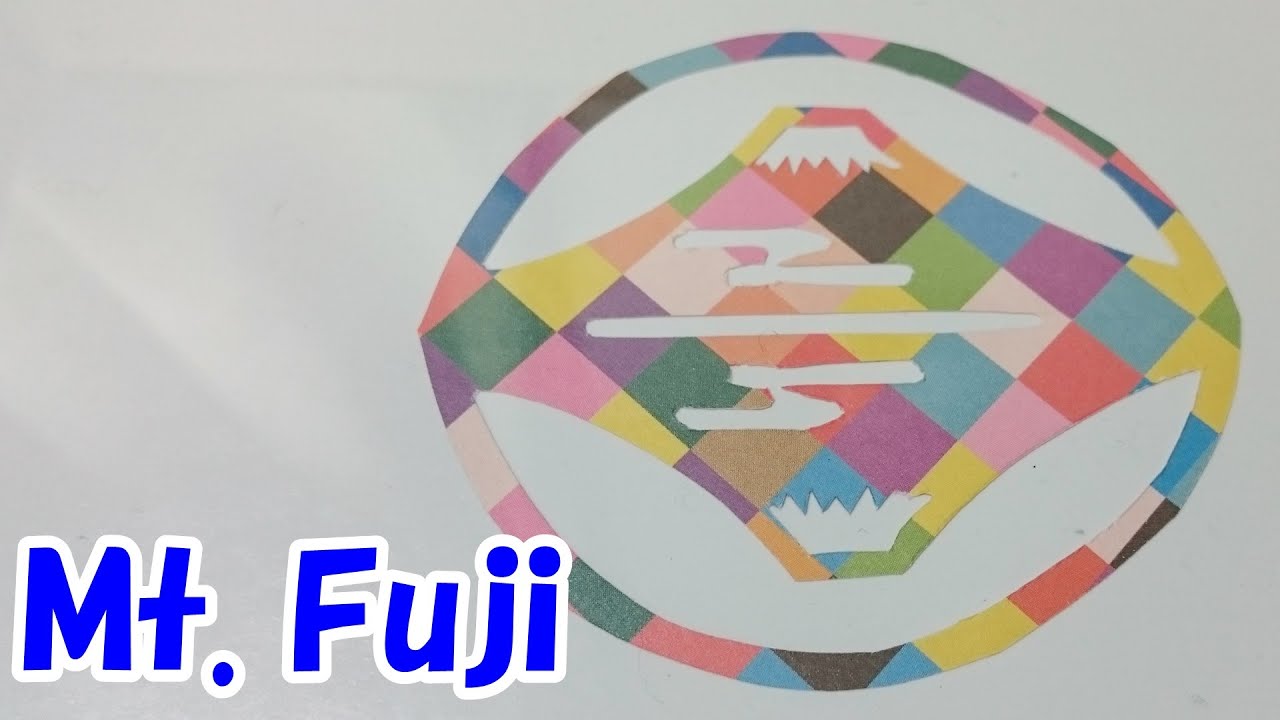 Mountain Fuji! Colorful Origami,Kirigami Paper Art - YouTube