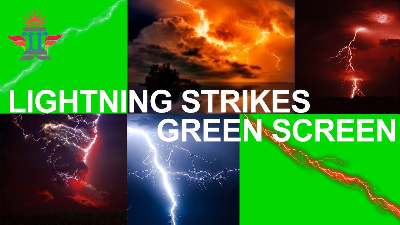 Green Screen Lightning Strikes overlay effects | Animated chroma ...