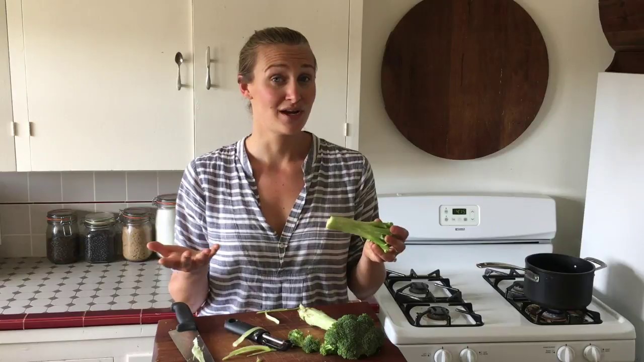 EAT LIKE A FARMER: Cooking with Broccoli Stems - YouTube