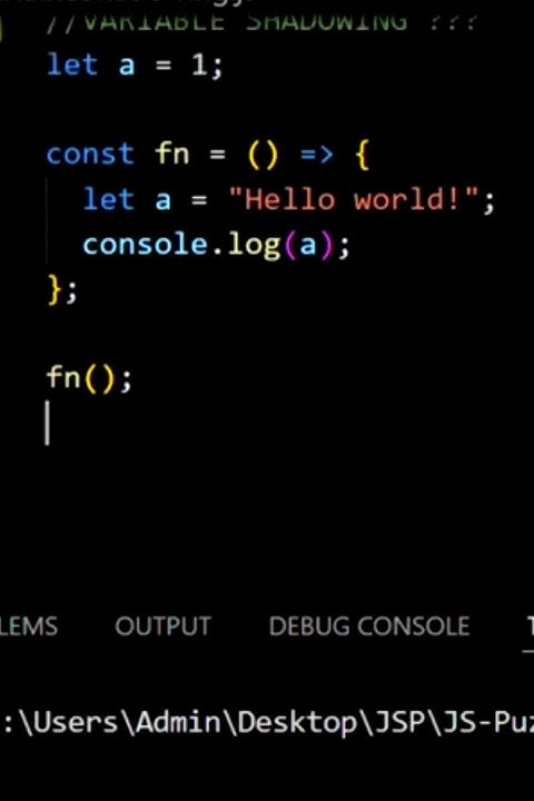 Js Variable Shadowing Coding Javascript Programming Codinginterview