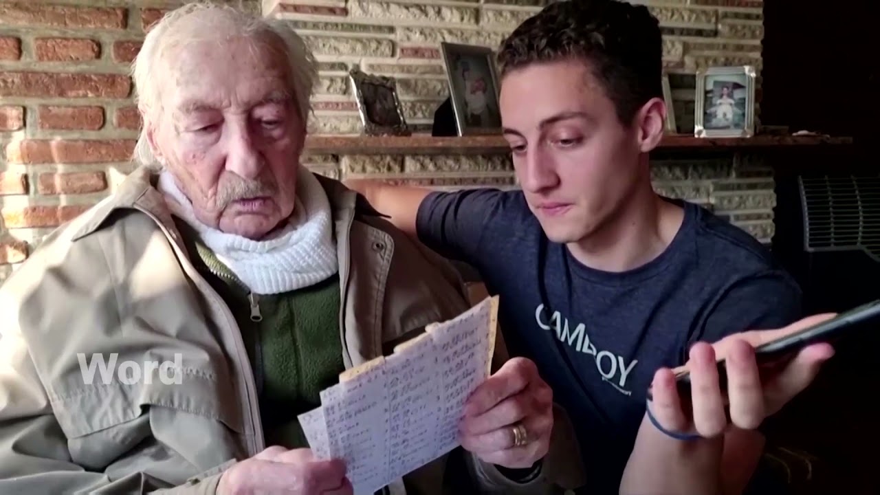 Argentine grandfather, 100, keeps notes of every Messi goal - YouTube