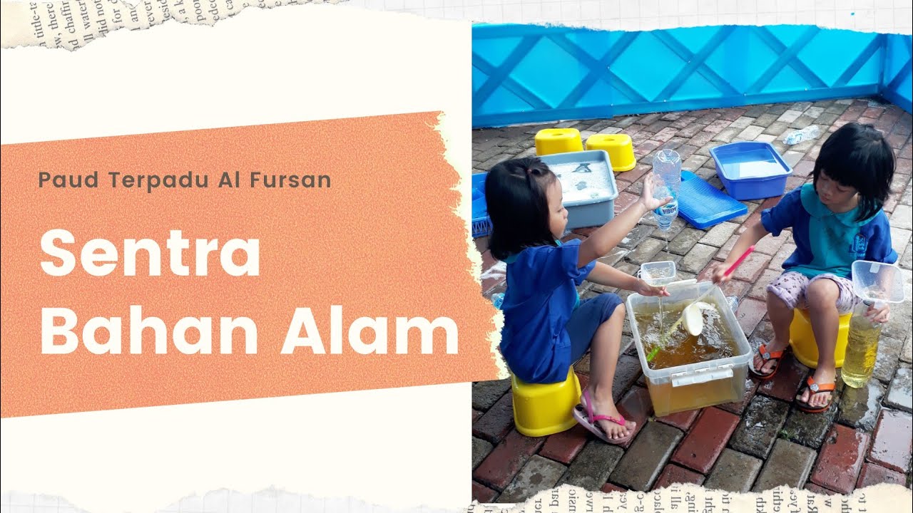 Sentra Bahan Alam KB - Bermain Air Warna - YouTube