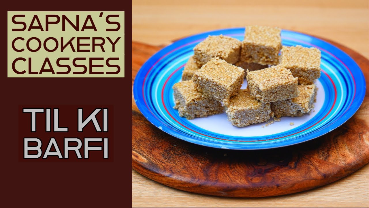 Til ki barfi | goodness of til and gud | very healthy and tasty!! - YouTube