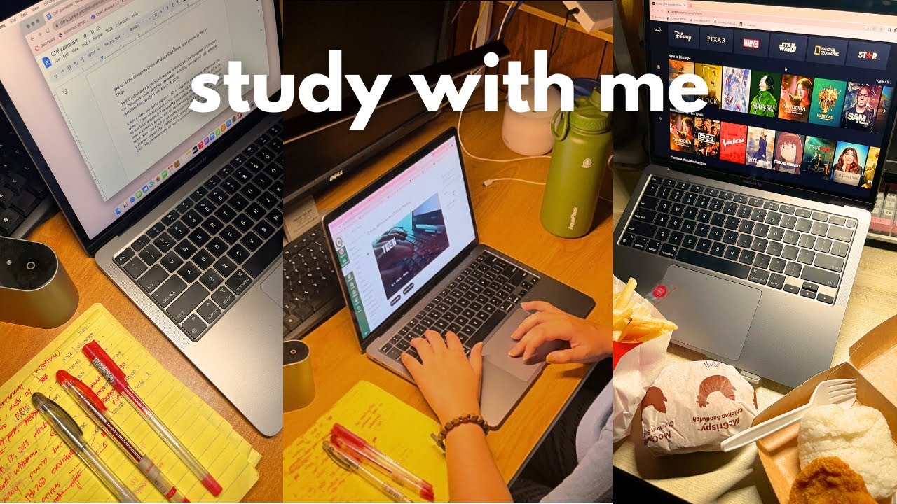 STUDY VLOG ツ | studying as an feu shs student 💻, lots of studying ...