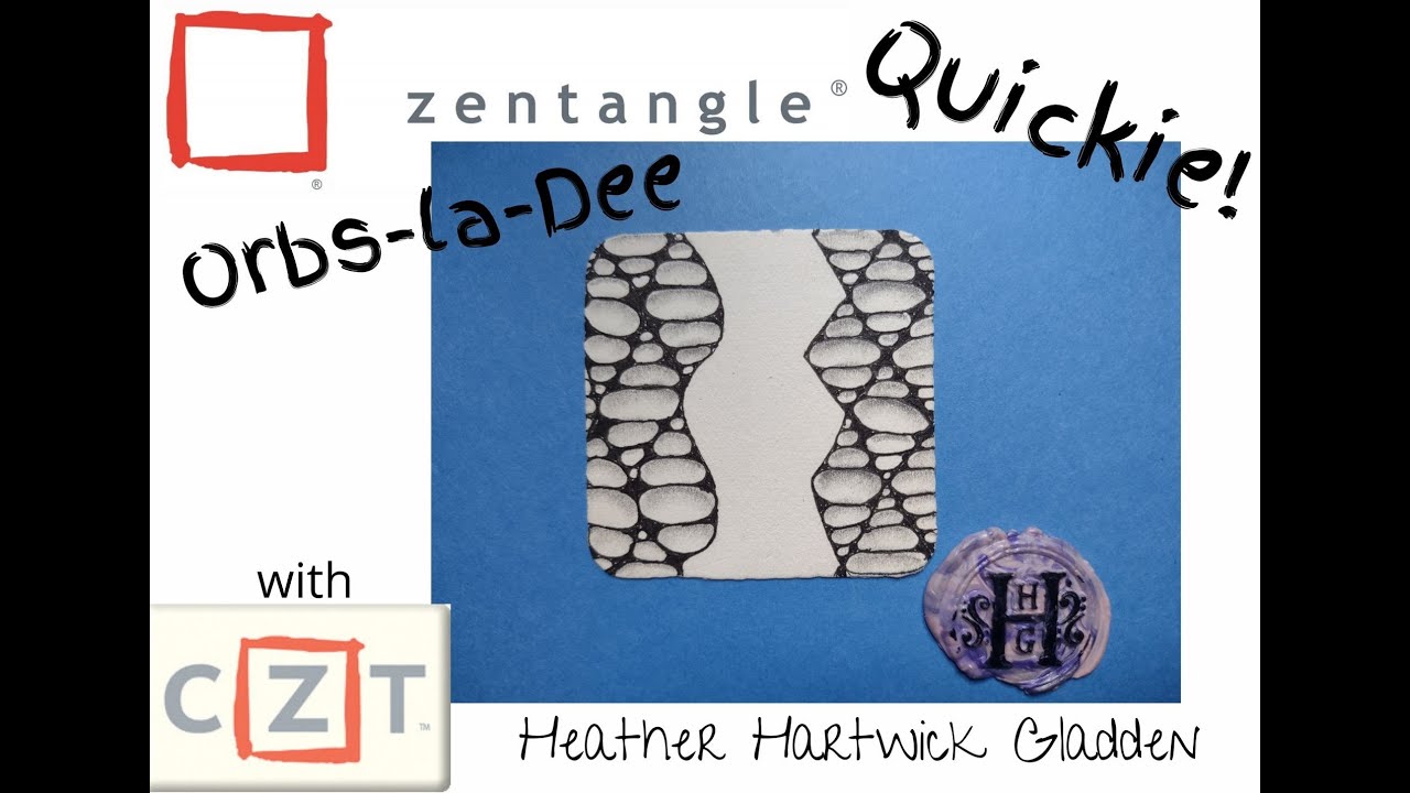 Zentangle® Quickie: Orbs-la-Dee - YouTube