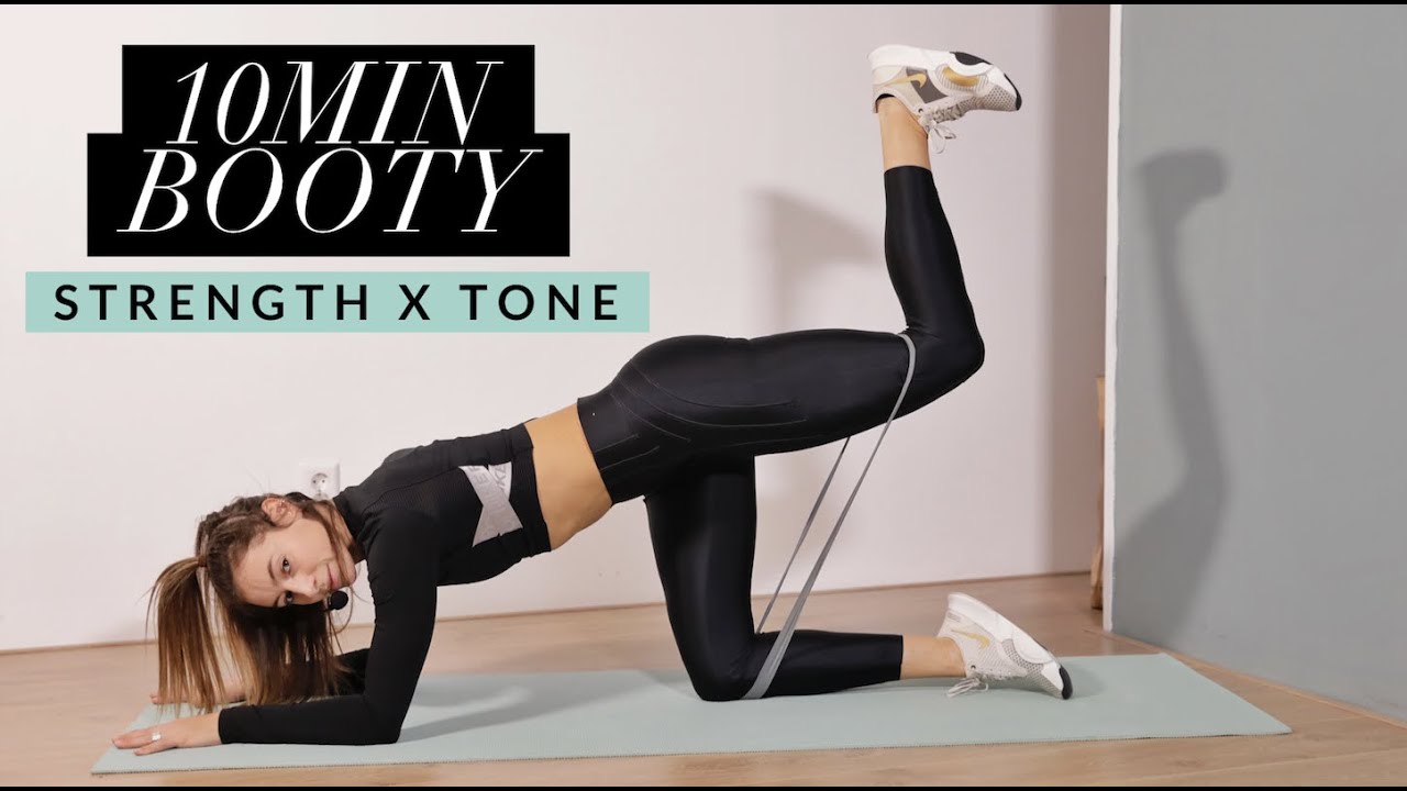 10MIN BOOTY STRENGTH x TONE WORKOUT | Boost & Build your Booty | Rowen ...