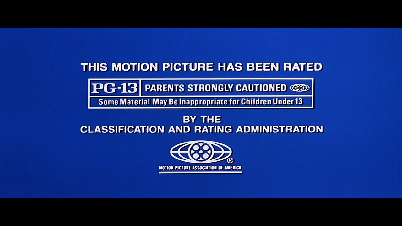MPAA Rating Card (PG-13, 1994) - YouTube