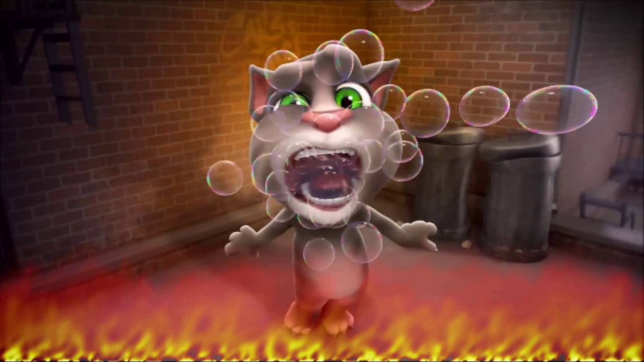 Talking Tom In Fire Compilation - YouTube