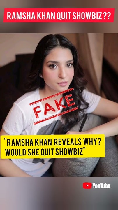 Ramsha khan Quit Showbiz?? #ramshakhan #lollywood #dramanews #celebrity #shortsfeed #viral - YouTube