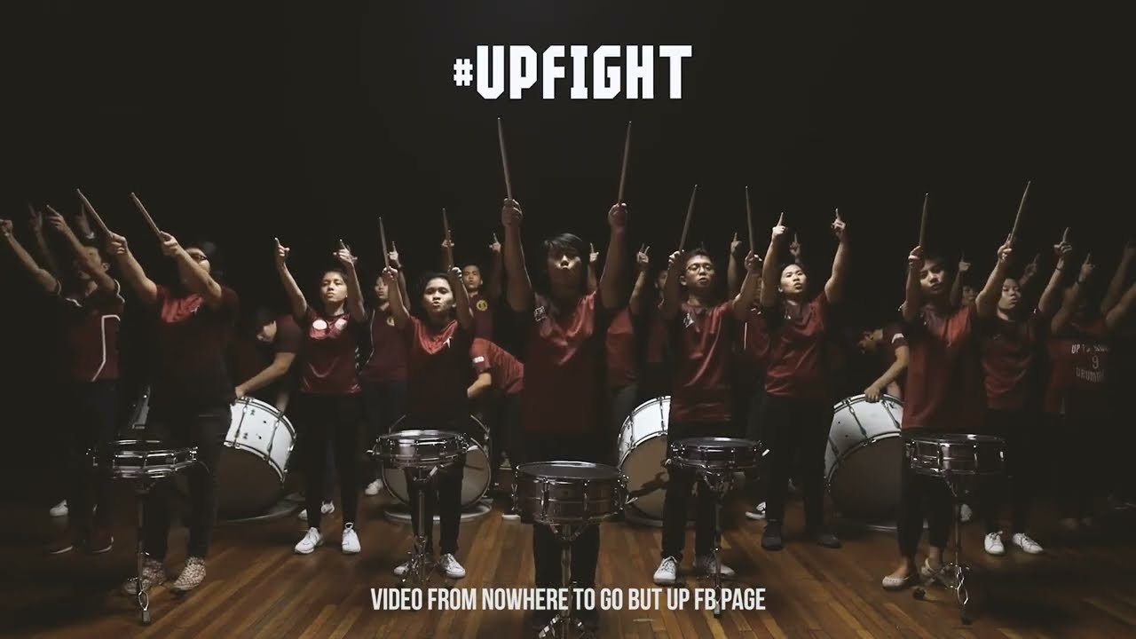 UP PEP Drummers Nakakabingi ang Katahimikan CDC Message - YouTube