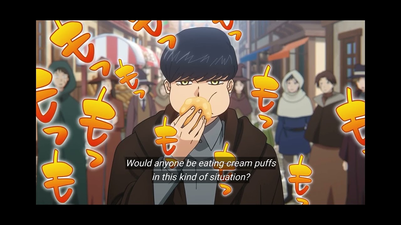 Mashle and his Cream puff 🥯 #mashle #mashlemagicandmuscles #funny # ...