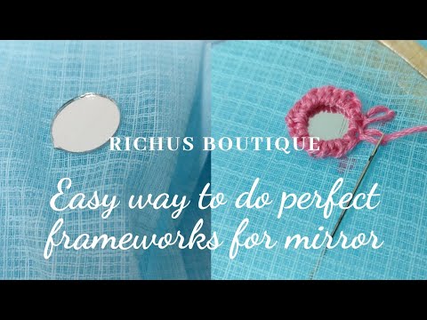 #MirrorWork Easy way to do perfect framework for mirror | Mirror work ...