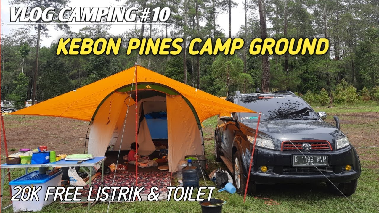 KEBON PINES CAMP GROUND CIKOLE LEMBANG | VLOG CAMPING #10 | FASILITAS ...